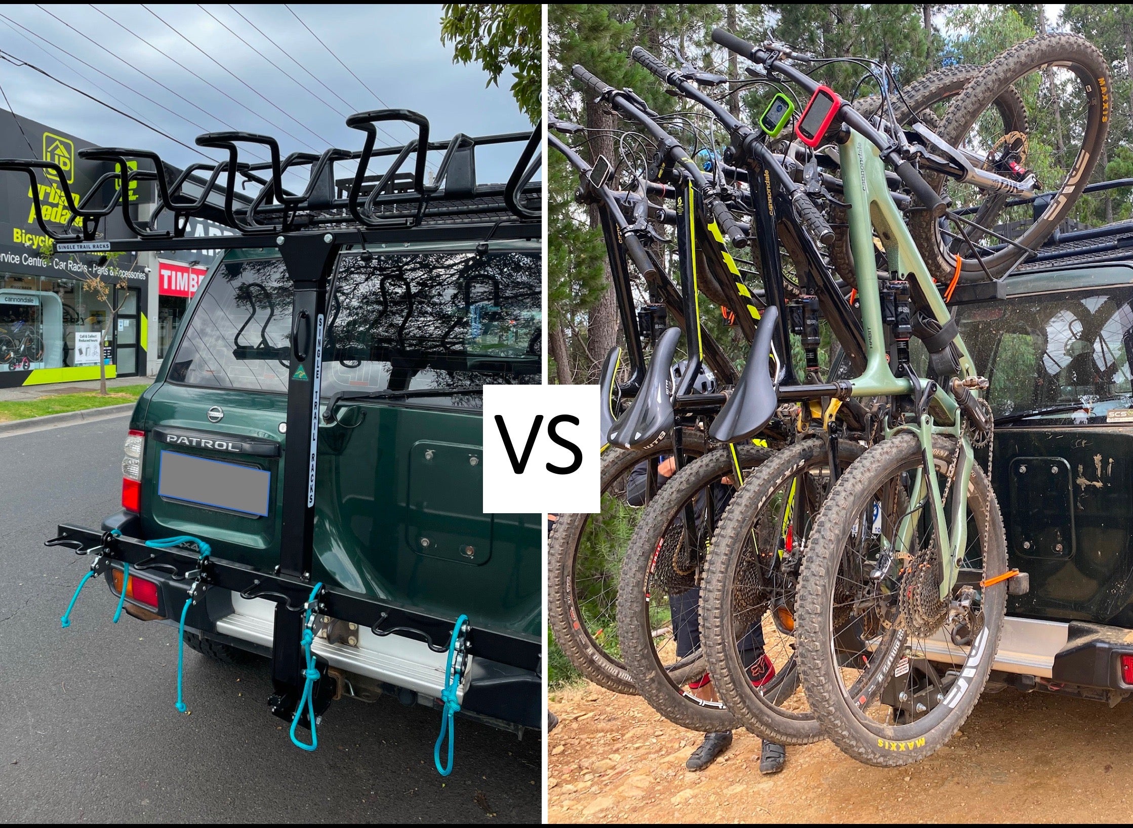 SingleTrail vs Shingleback Vertical Bike Rack Comparison and Review ...